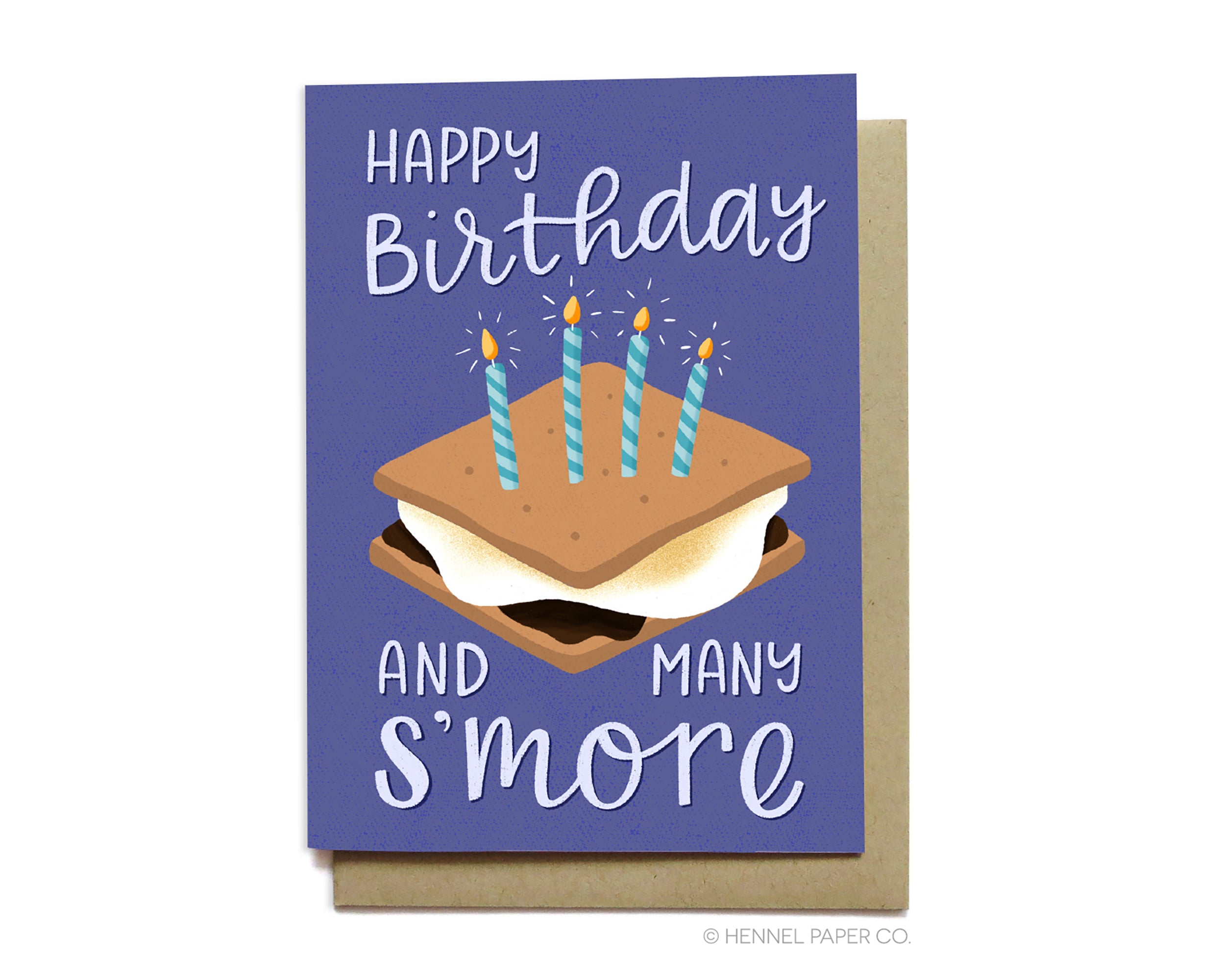 S'more Birthday Card – Hennel Paper Co.
