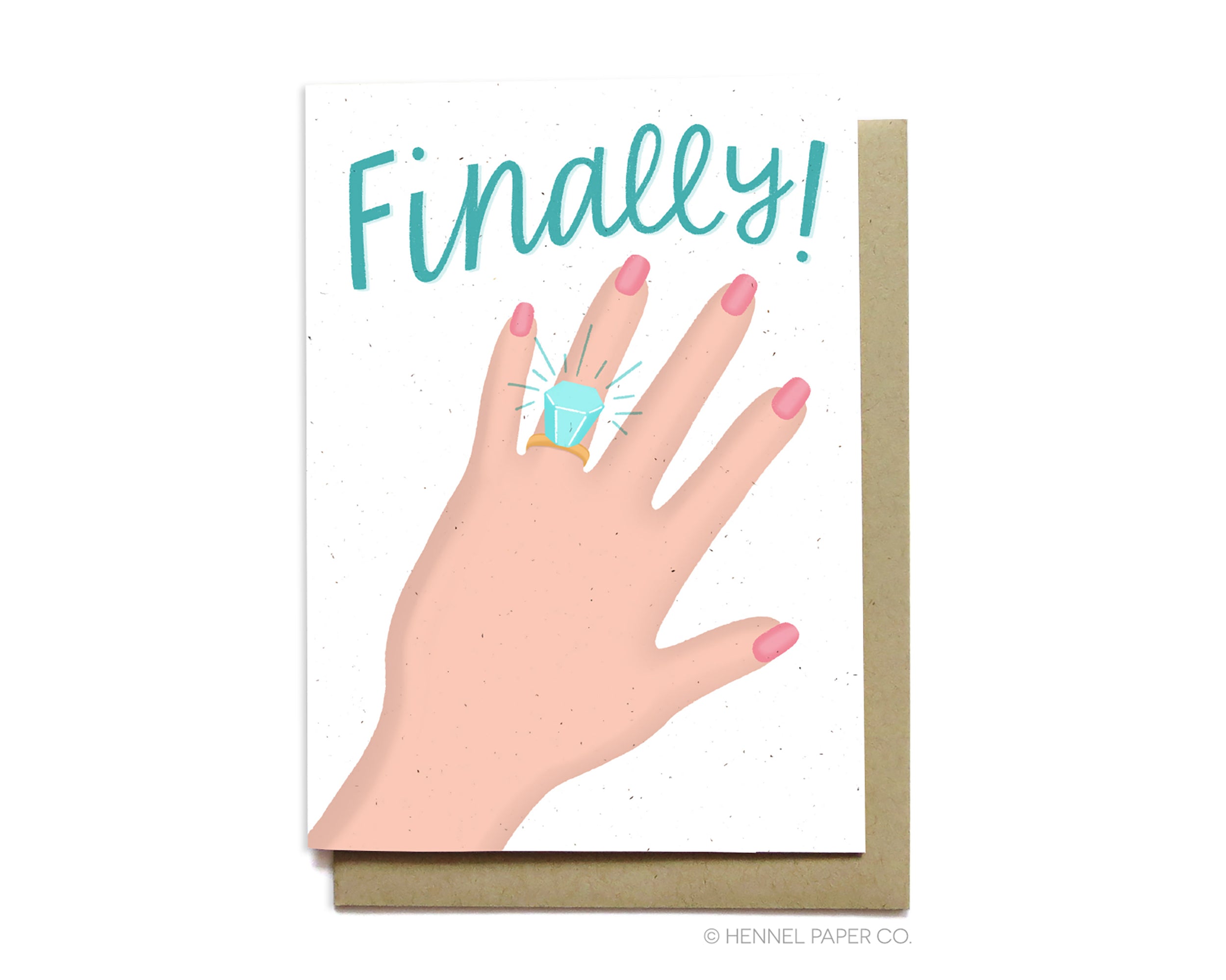 Finally! Engagement Card - Funny Card for Newly Engaged Couple – Hennel ...