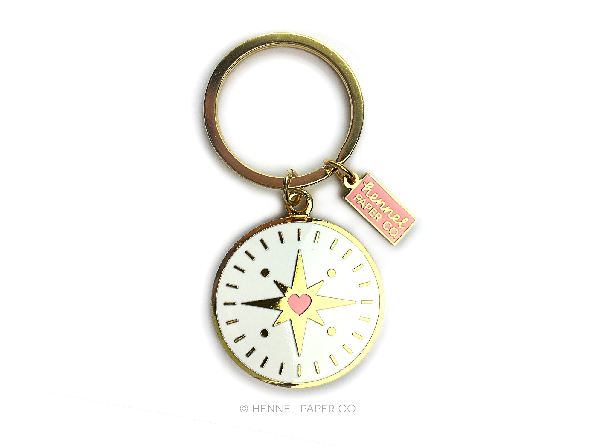Compass Keychain - Gifts for Travelers – Hennel Paper Co.
