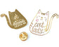 Cat Lady Enamel Pin - Gifts Under $15 for Cat Ladies! – Hennel Paper Co.