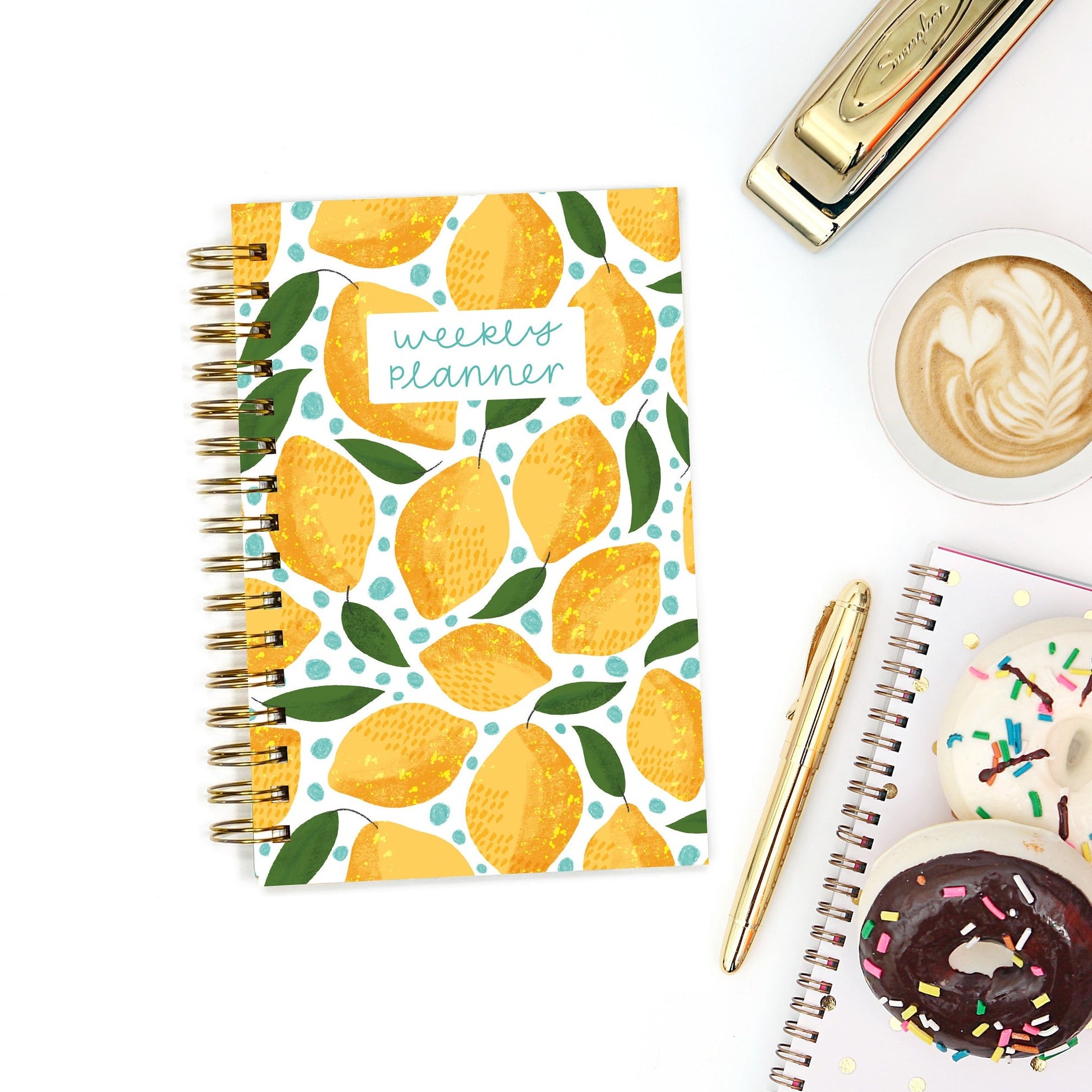 Lemons Undated Weekly Planner + Matching Pen Set – Hennel Paper Co.