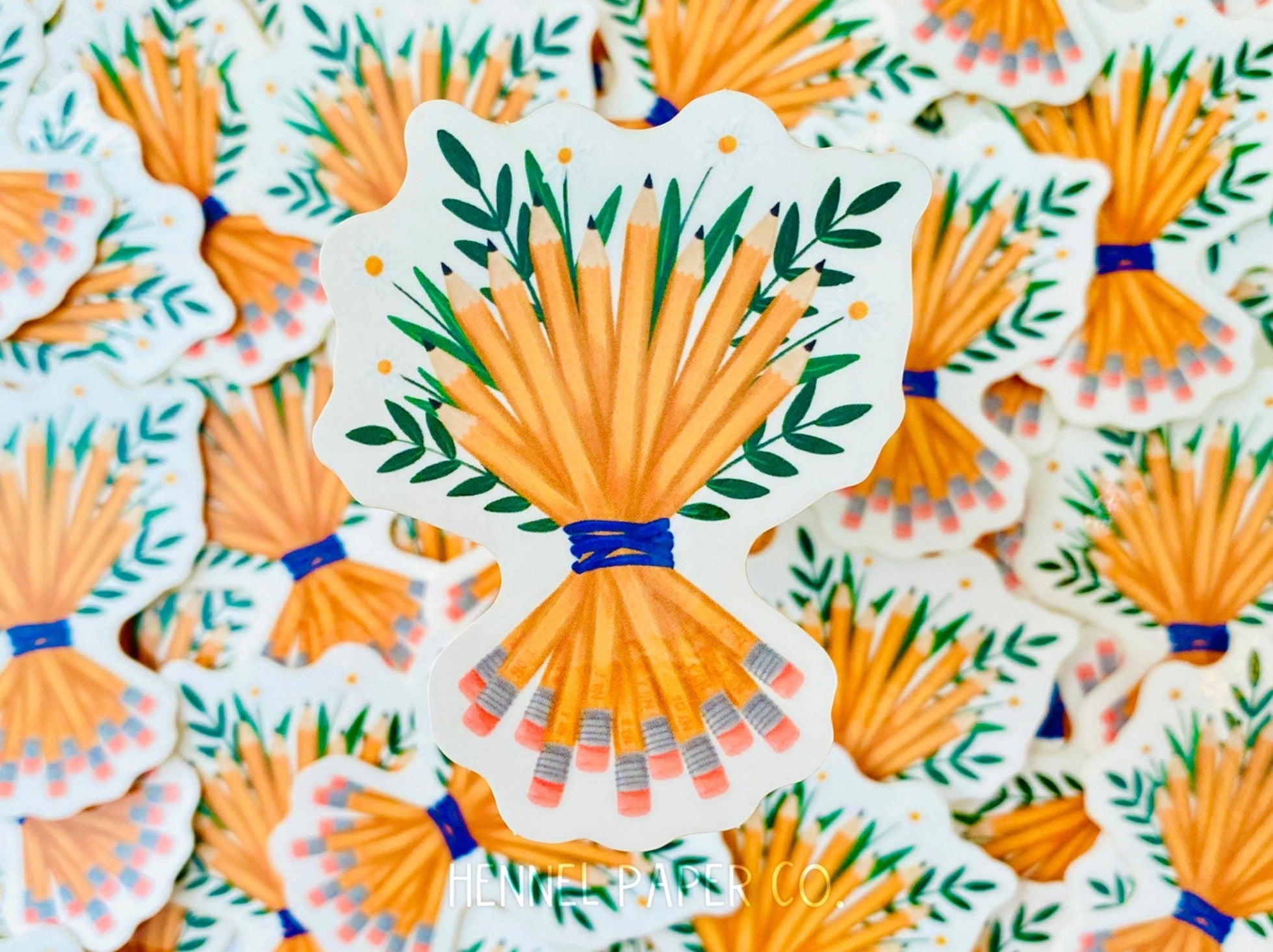 Pencil Bouquet Sticker – Hennel Paper Co.