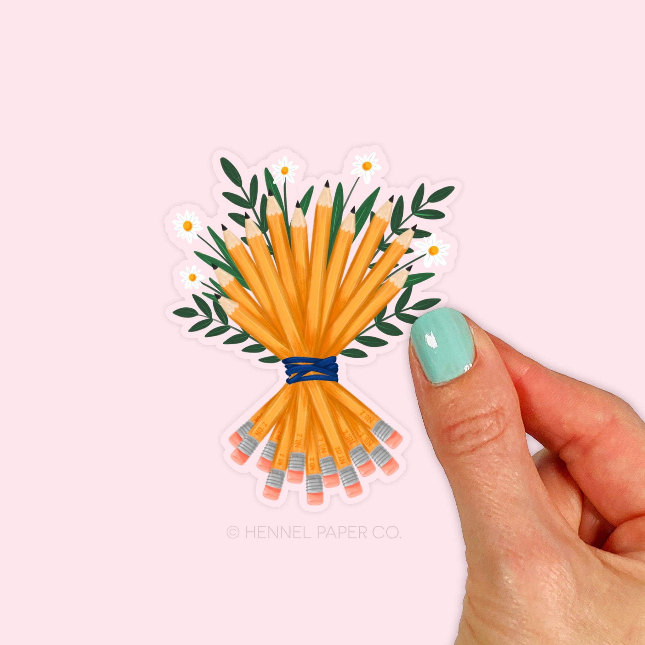 Pencil Bouquet Sticker – Hennel Paper Co.
