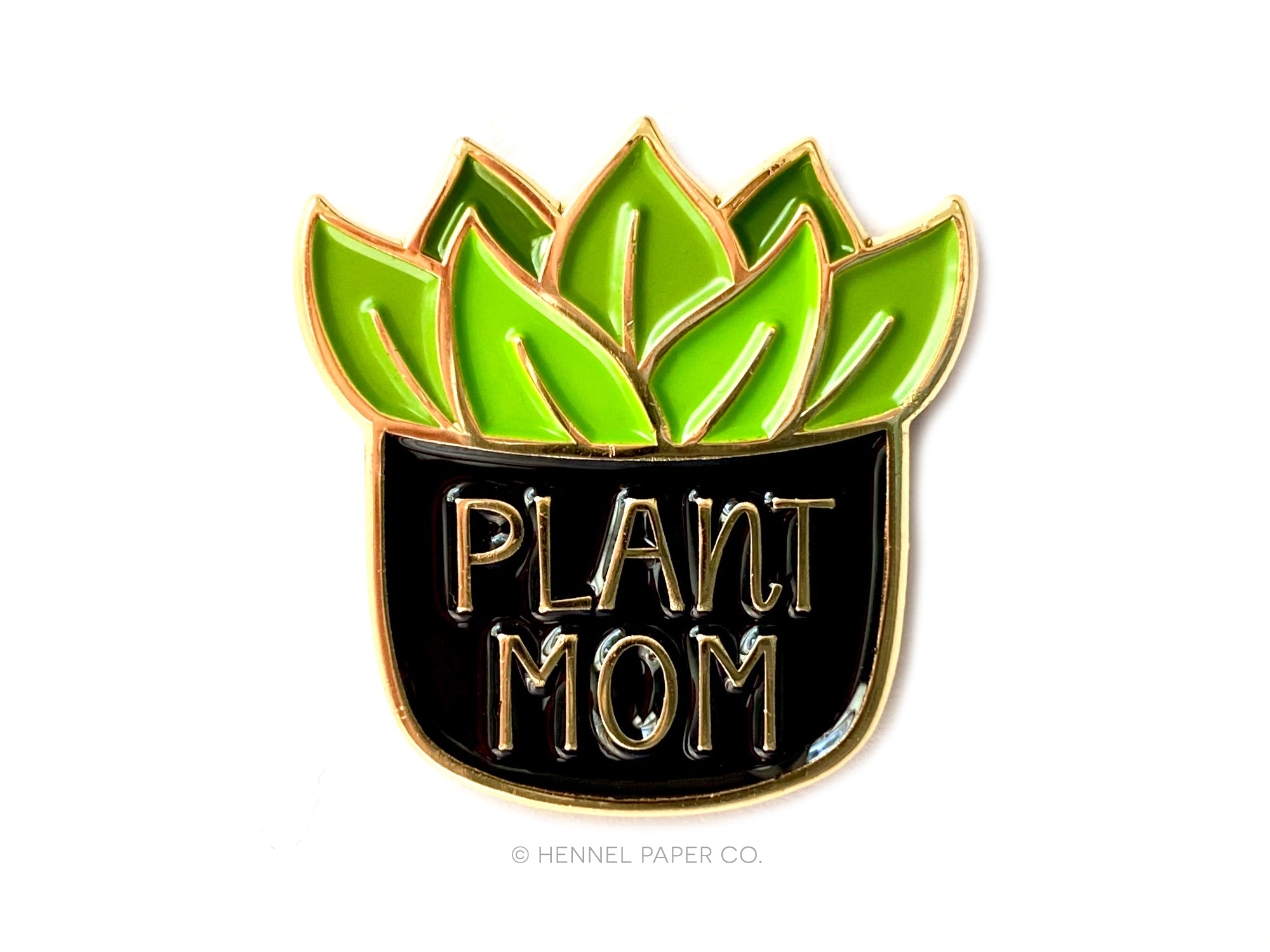 Plant Mom Enamel Pin for Plant Lovers – Hennel Paper Co.