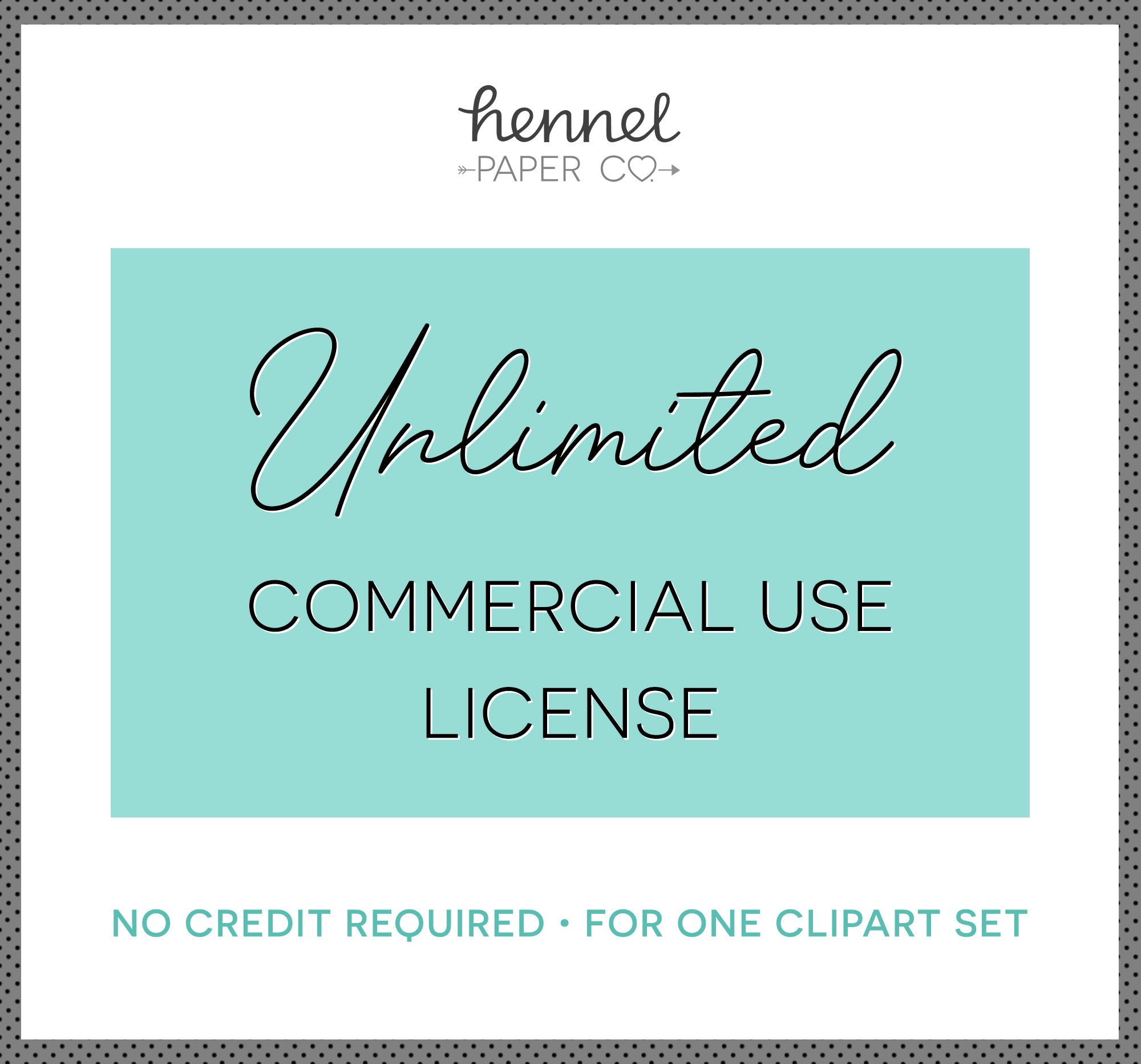 Clipart - Unlimited Commercial Use License – Hennel Paper Co.
